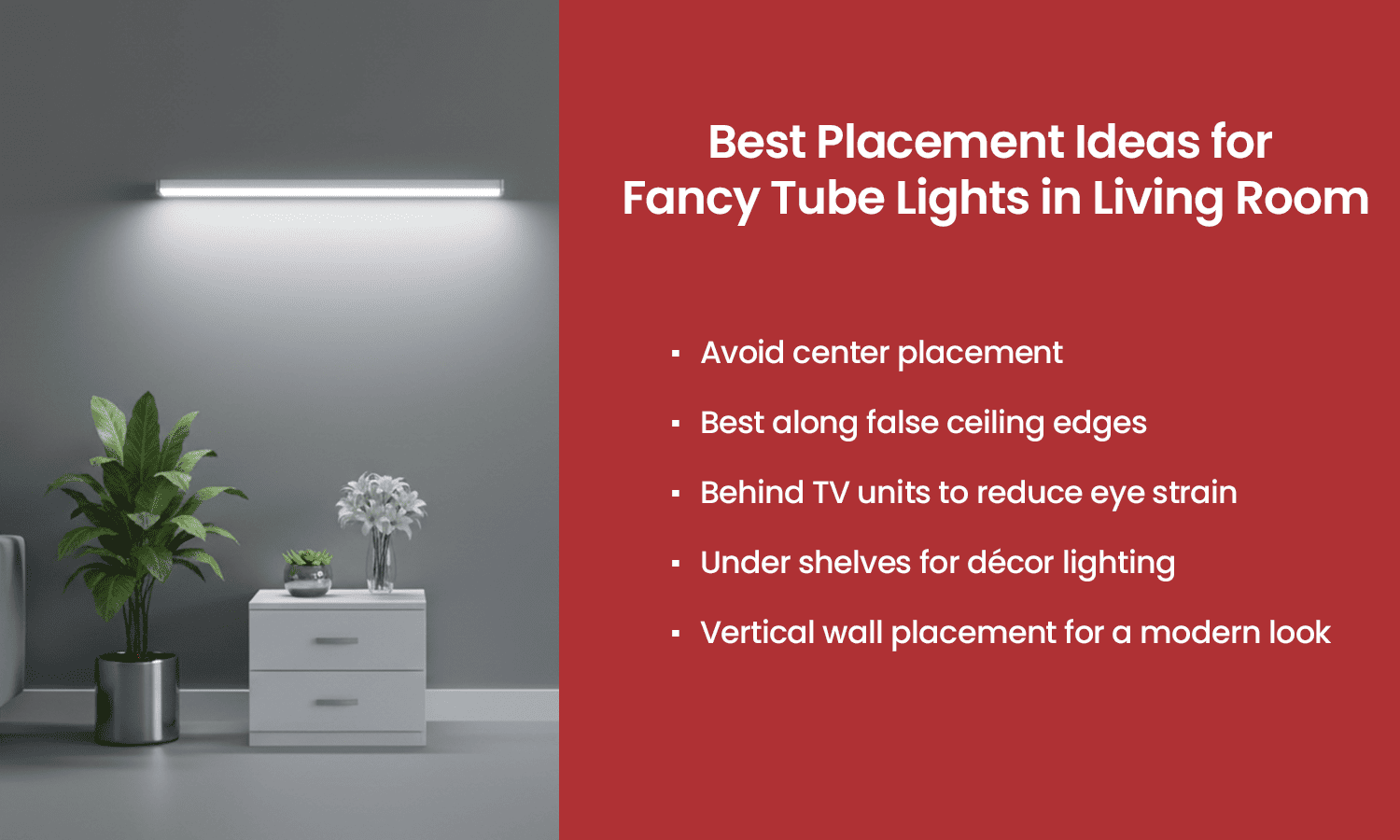 Fancy Tube Lights for Living Room: Designs, Ideas & Price Guide