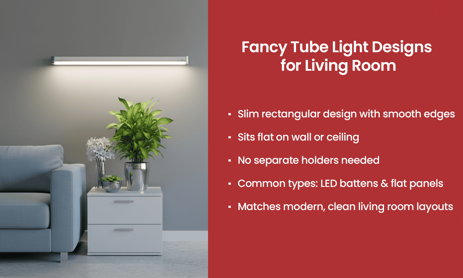 Fancy Tube Lights for Living Room: Designs, Ideas & Price Guide